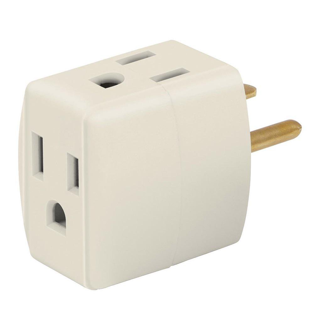 Multicontacto Cubo Aterrizado De 3 Entradas - Volteck - Cemaco