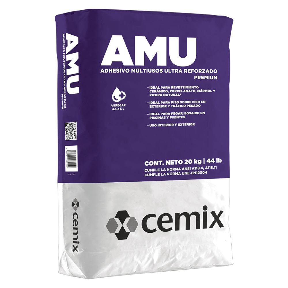 Pegapiso Amu Blanco 20 Kg - Cemix - Cemaco