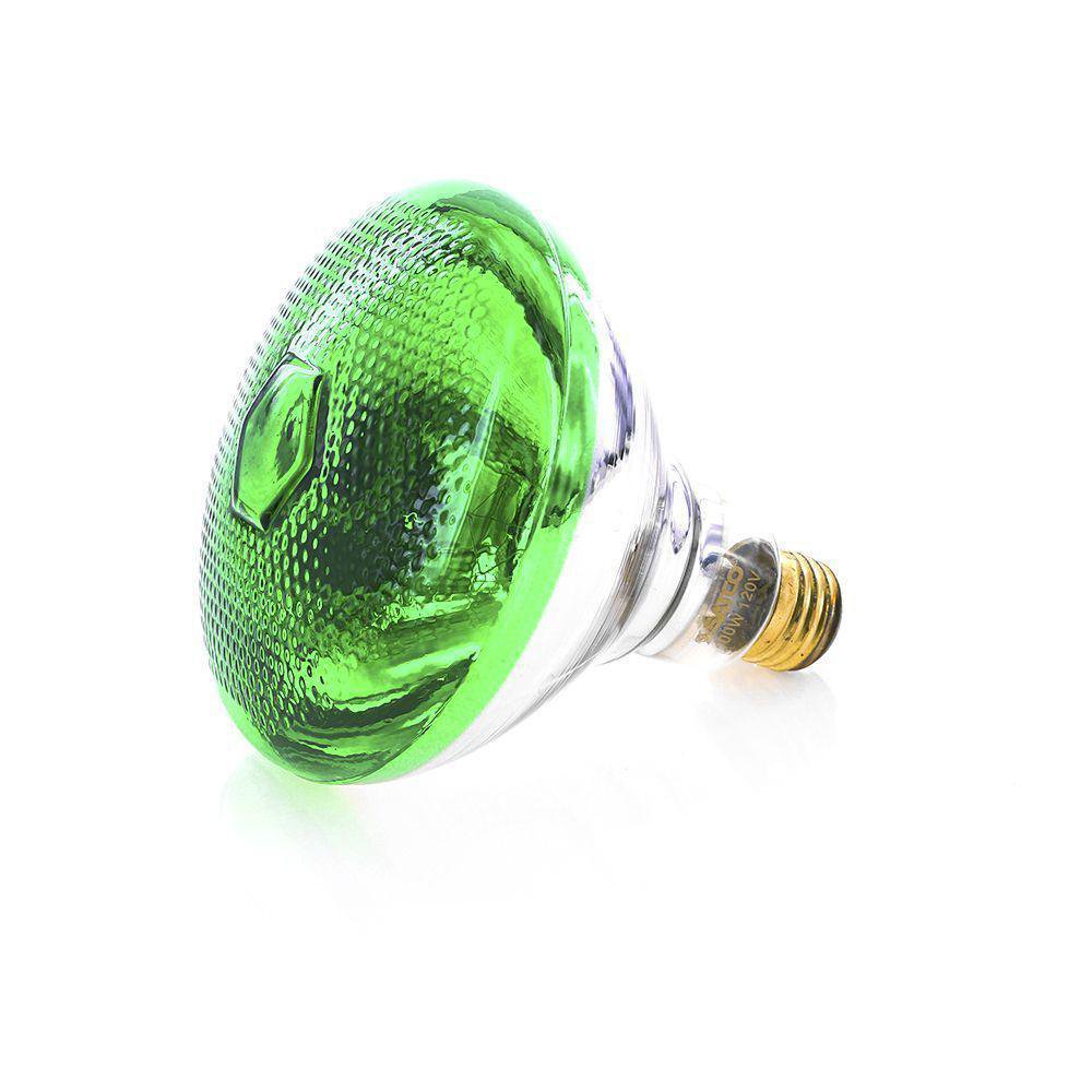 Reflector Incandescente Para Interior Y Exterior Verde De 100 W - Satco ...