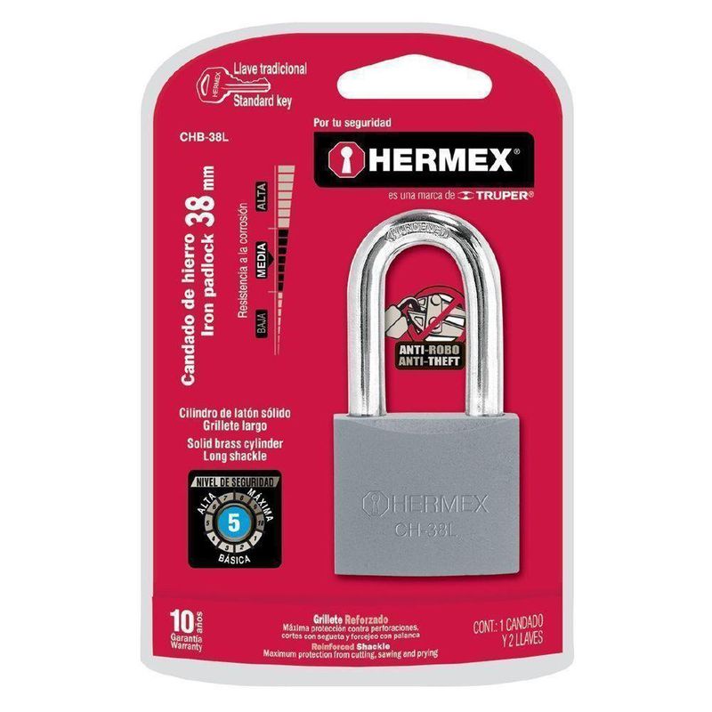 Candado 38 Mm De Hierro - Hermex - Cemaco