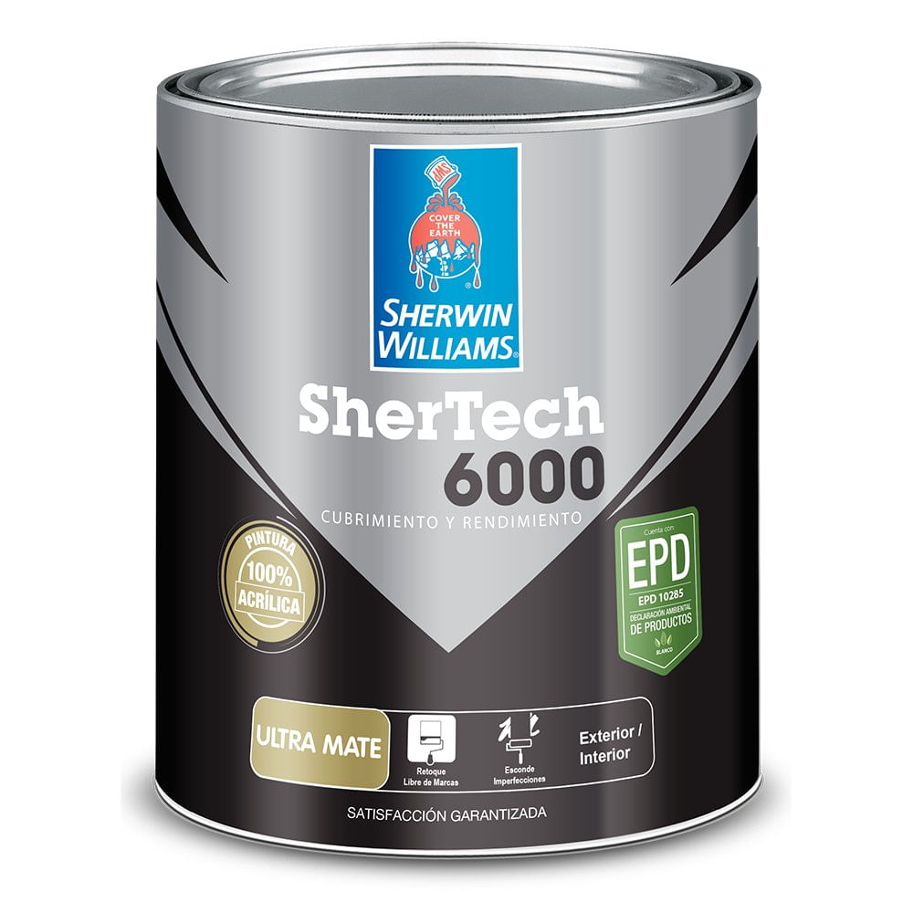 Shertec 6000 Blanco Ultra Mate 1 Gal - Sherwin Williams - Cemaco