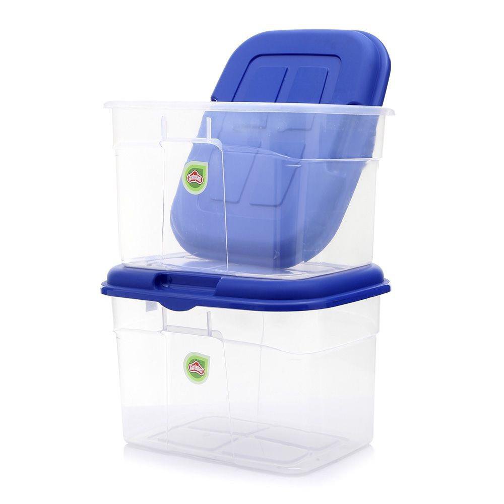 Set 2 Cajas Jumbito 32 L Transp - Guateplast Varios Colores - Cemaco