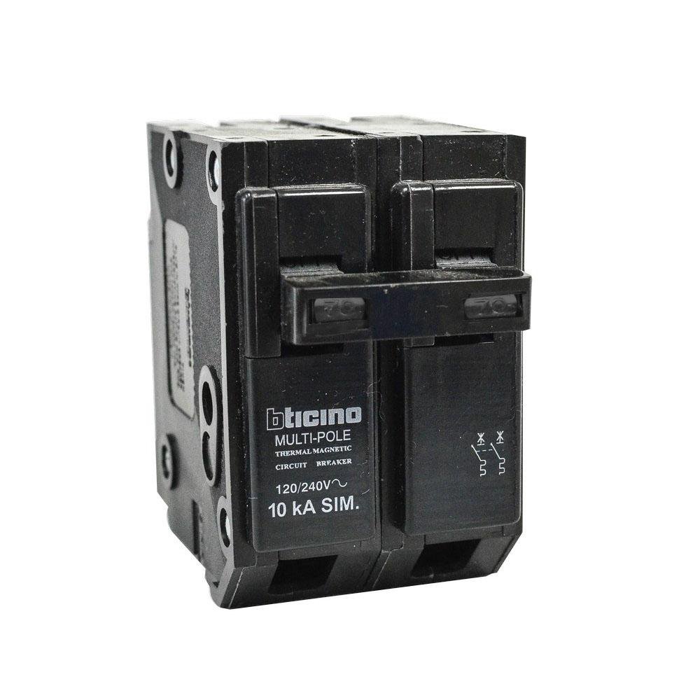 Flipón De 2 Polos 70A 120/240V - Bticino - Cemaco