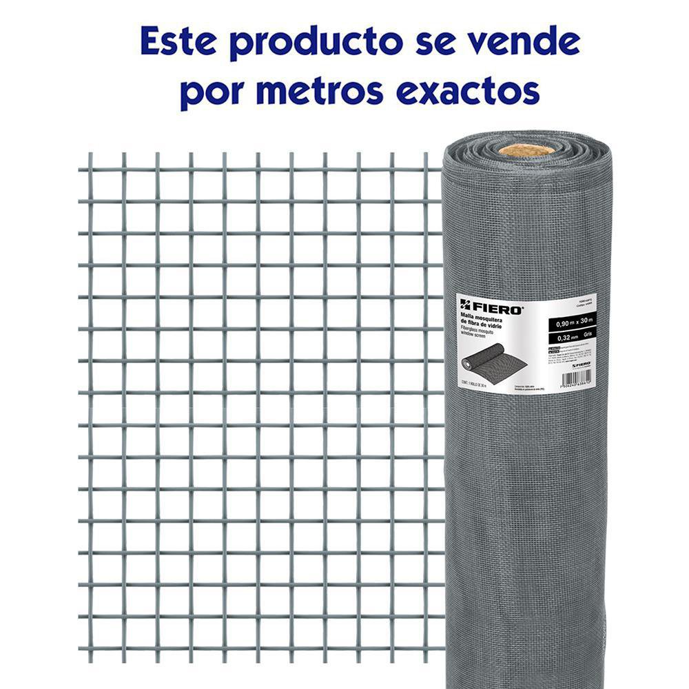 Cedazo Fibra de Vidrio Gris Fiero 30 Plg por M - Cemaco