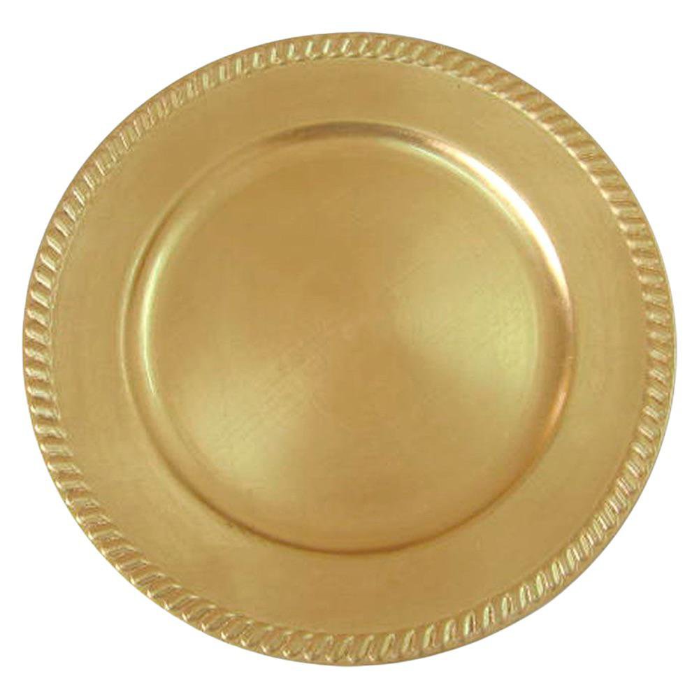 Plato Base Dorado - Cemaco