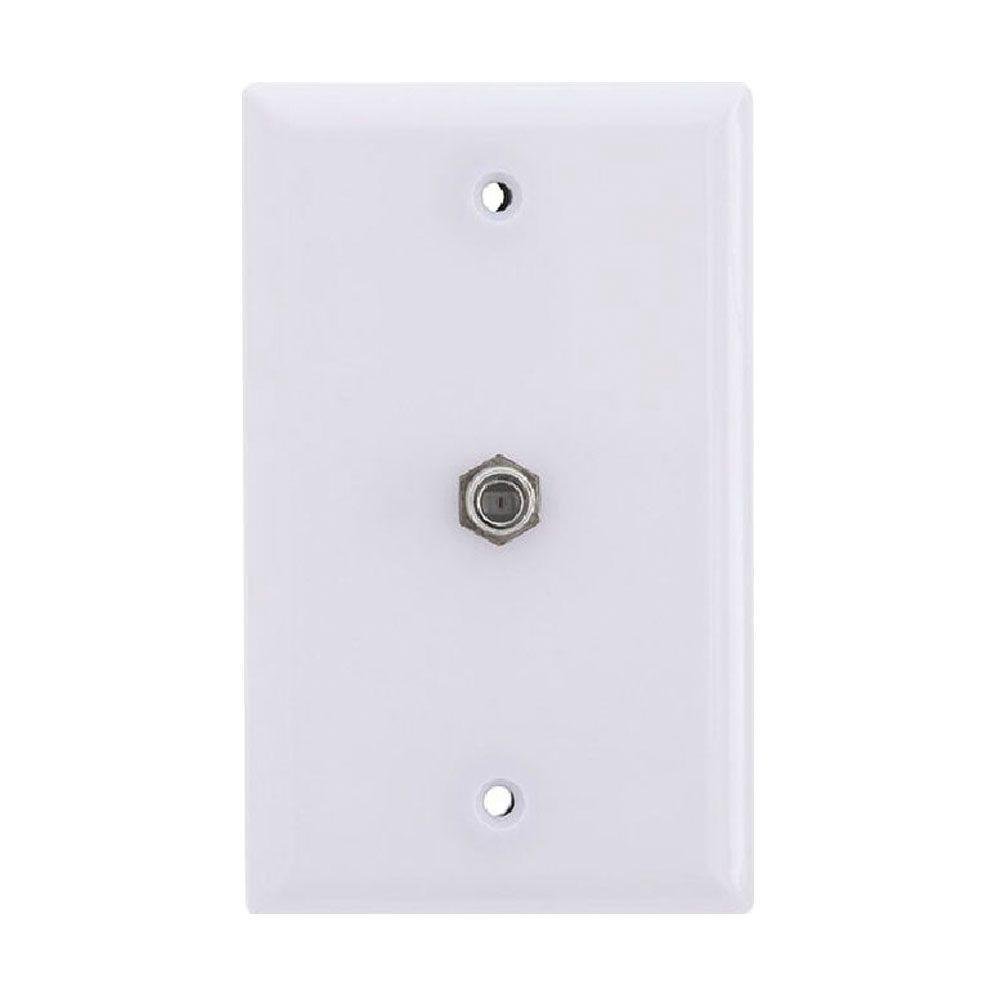 Toma De Coaxial Standard Blanco - Ace - Cemaco