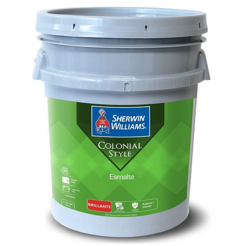 Esmalte Colonial Blanco 5 Gal - Sherwin Williams - Cemaco