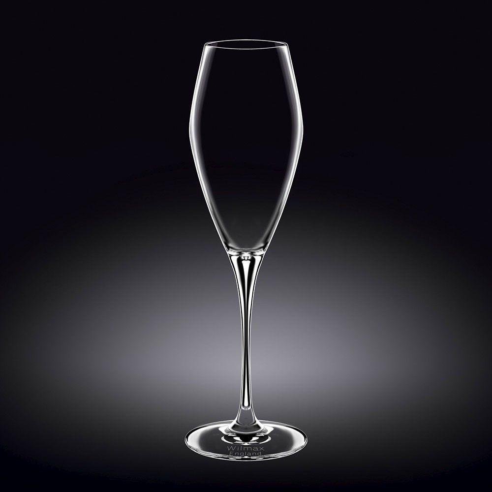 Set De 2 Copas Flauta De 10 Oz Diamante - Wilmax - Cemaco