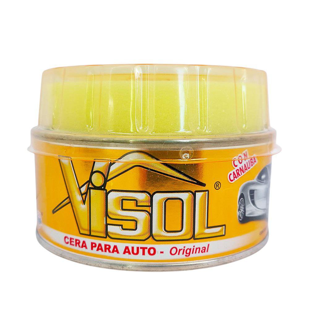 Cera Amarilla En Pasta Con Carnaúba Para Autos 8 Oz - Visol - Cemaco