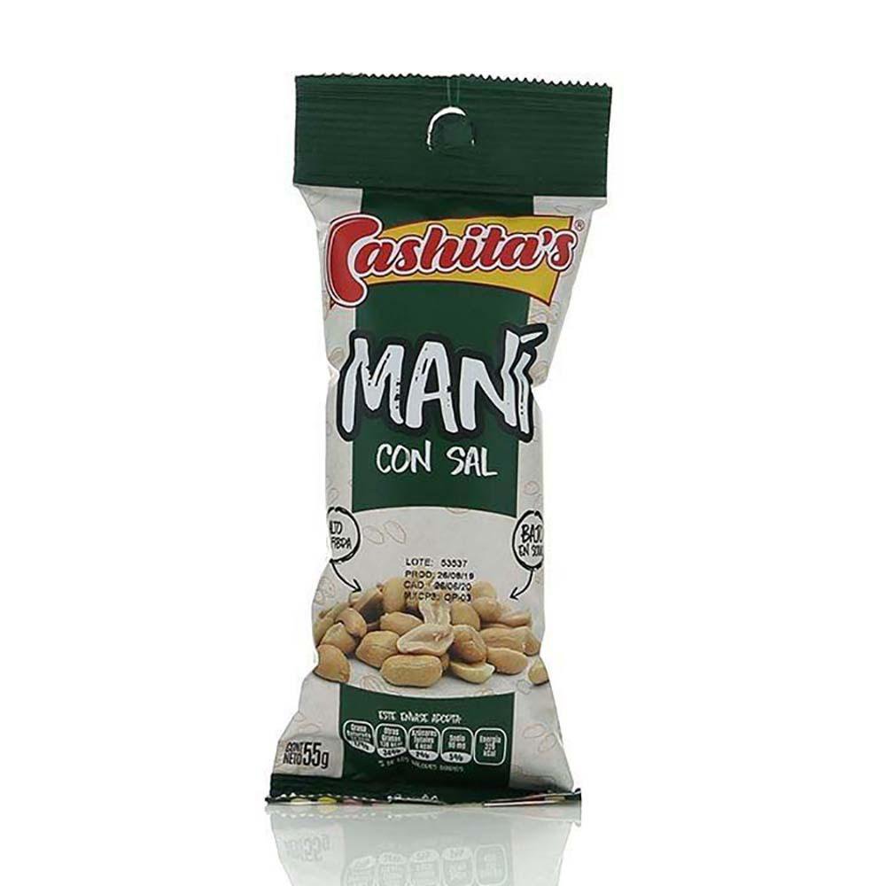Bolsa De Maní Con Sal 55 Gr - Cashitas - Cemaco