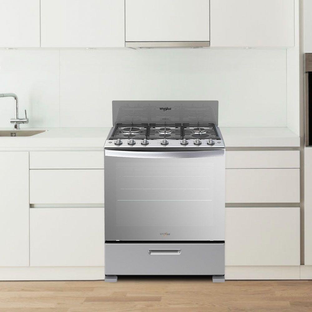 Estufa A Gas De 6 Hornillas Con Encendido Eléctrico 30 Plg - Whirlpool - Cemaco