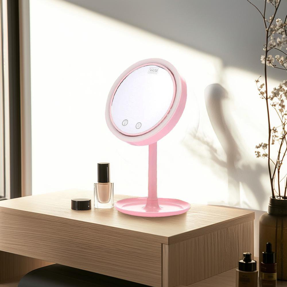 Espejo Giratorio Con Luz Led Y Ventilador - Viva - Cemaco