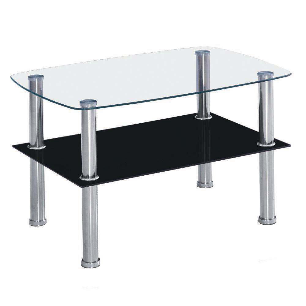 Mesa De Centro De Vidrio Rectangular 2 Niveles - Z - Cemaco