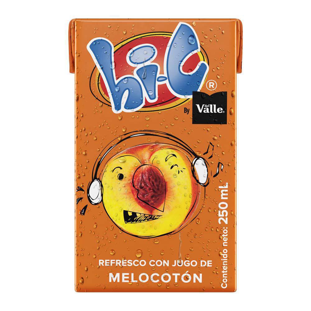 Caja De Jugo Sabor Melocotón Hi C 250 Ml - Del Valle - Cemaco