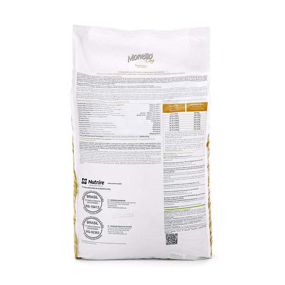 Concentrado Tradicional Para Perro 15 Kg - Monello - Cemaco