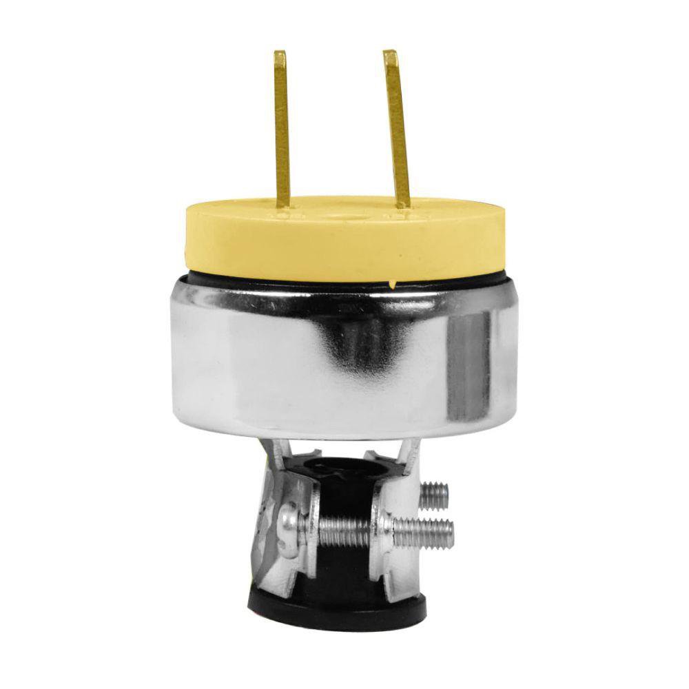 Espiga Color Plateado Tipo A 125 Voltios 15A - Volteck - Cemaco