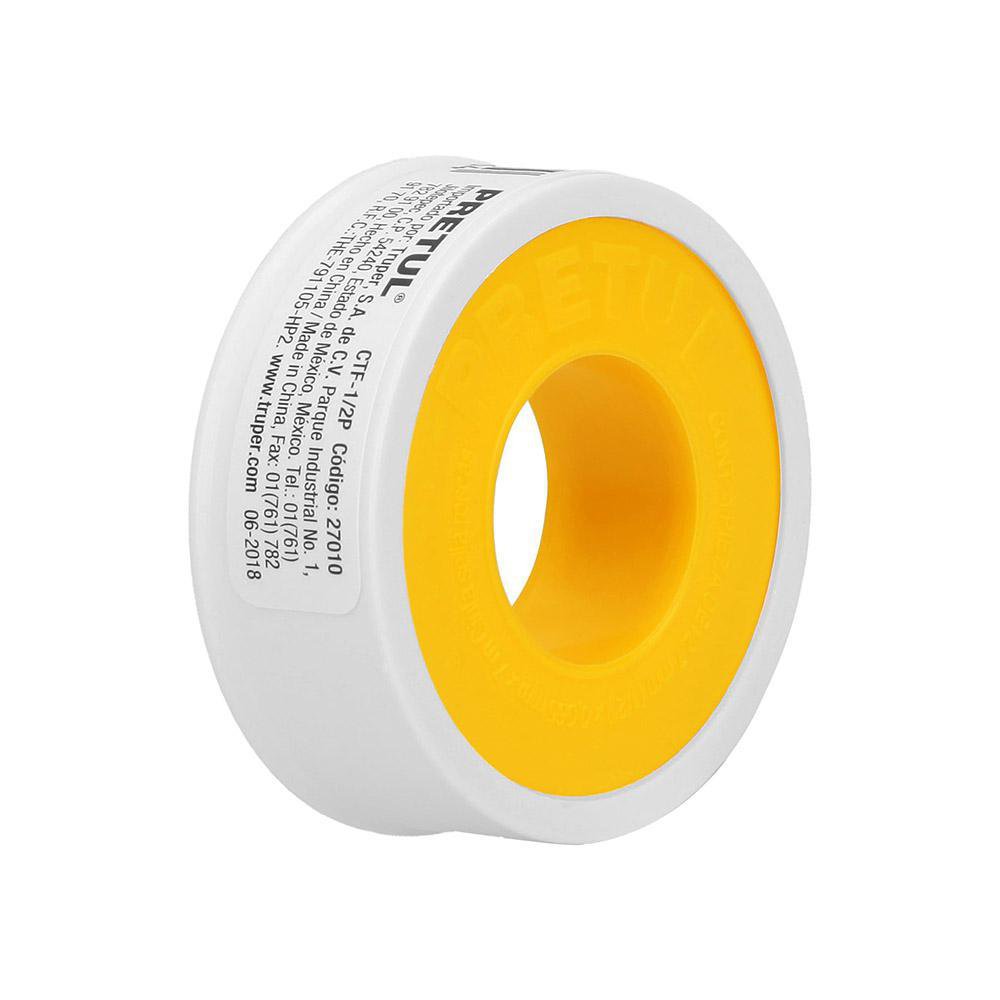 Cinta De Teflón 1/2 Plg X 7 M - Pretul - Cemaco