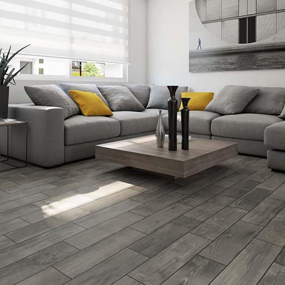 Piso Rígido Boreal Eutophian Gris 15X50 Cm - Interceramic - Cemaco