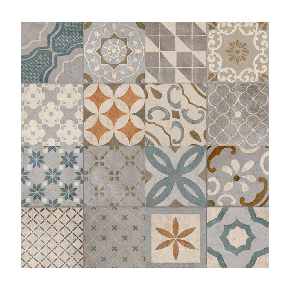 Piso Cerámico Cementine Antique Multicolor 40X40 Cm - Interceramic - Cemaco