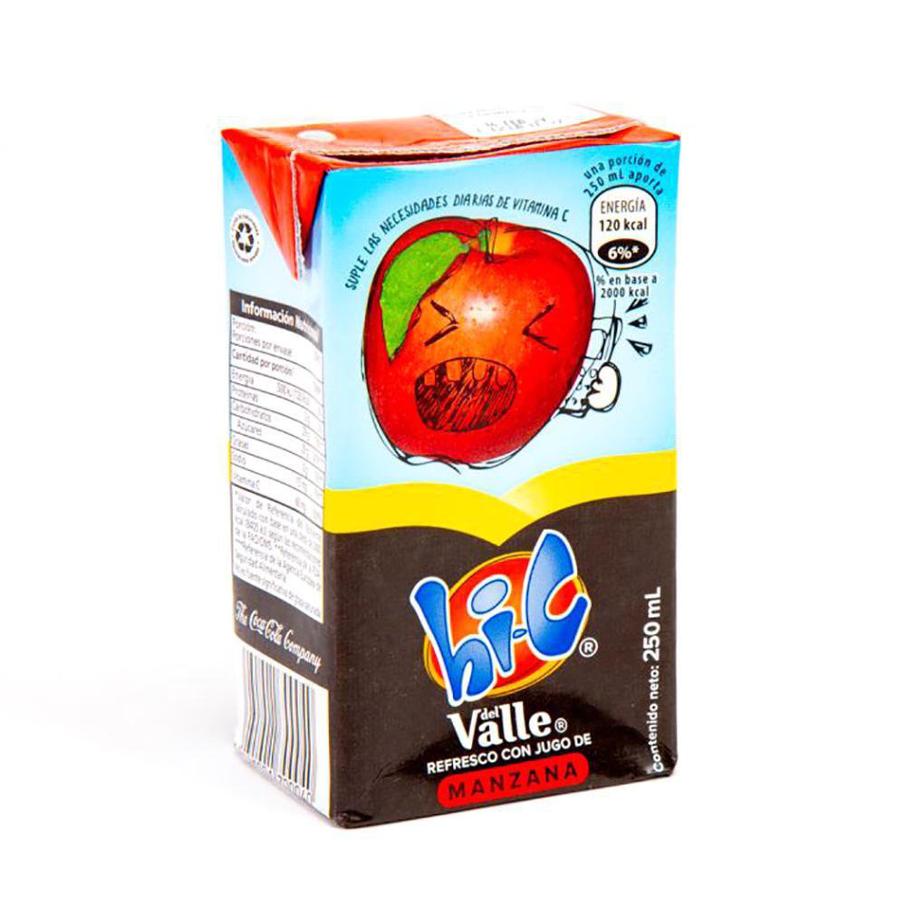 Caja De Jugo Hi C Sabor Manzana 250 Ml - Del Valle - Cemaco