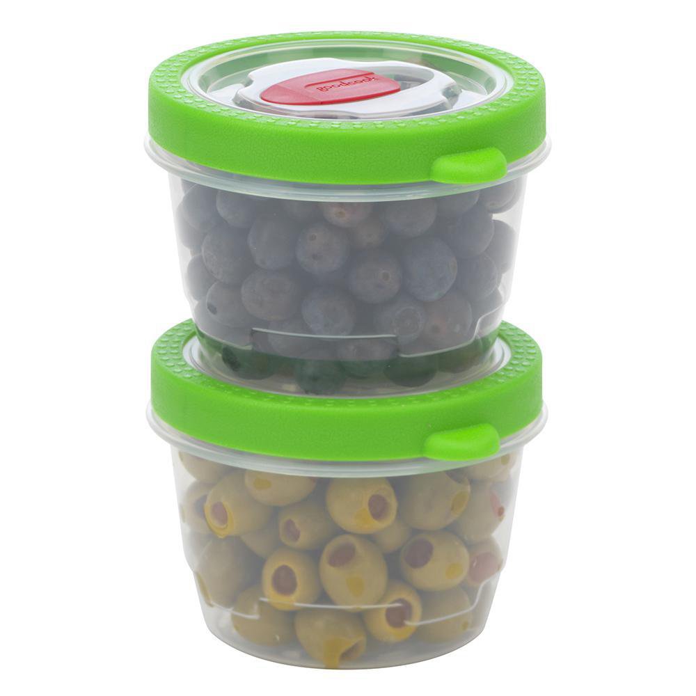 Set De 2 Contenedores Color Rojo De 1.5 Tazas - Good Cook - Cemaco