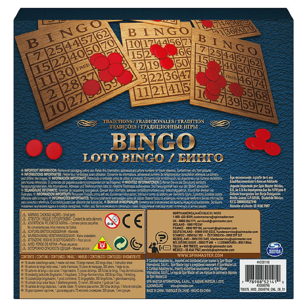 Juego De Mesa Bingo Básico - Spin Master - Cemaco