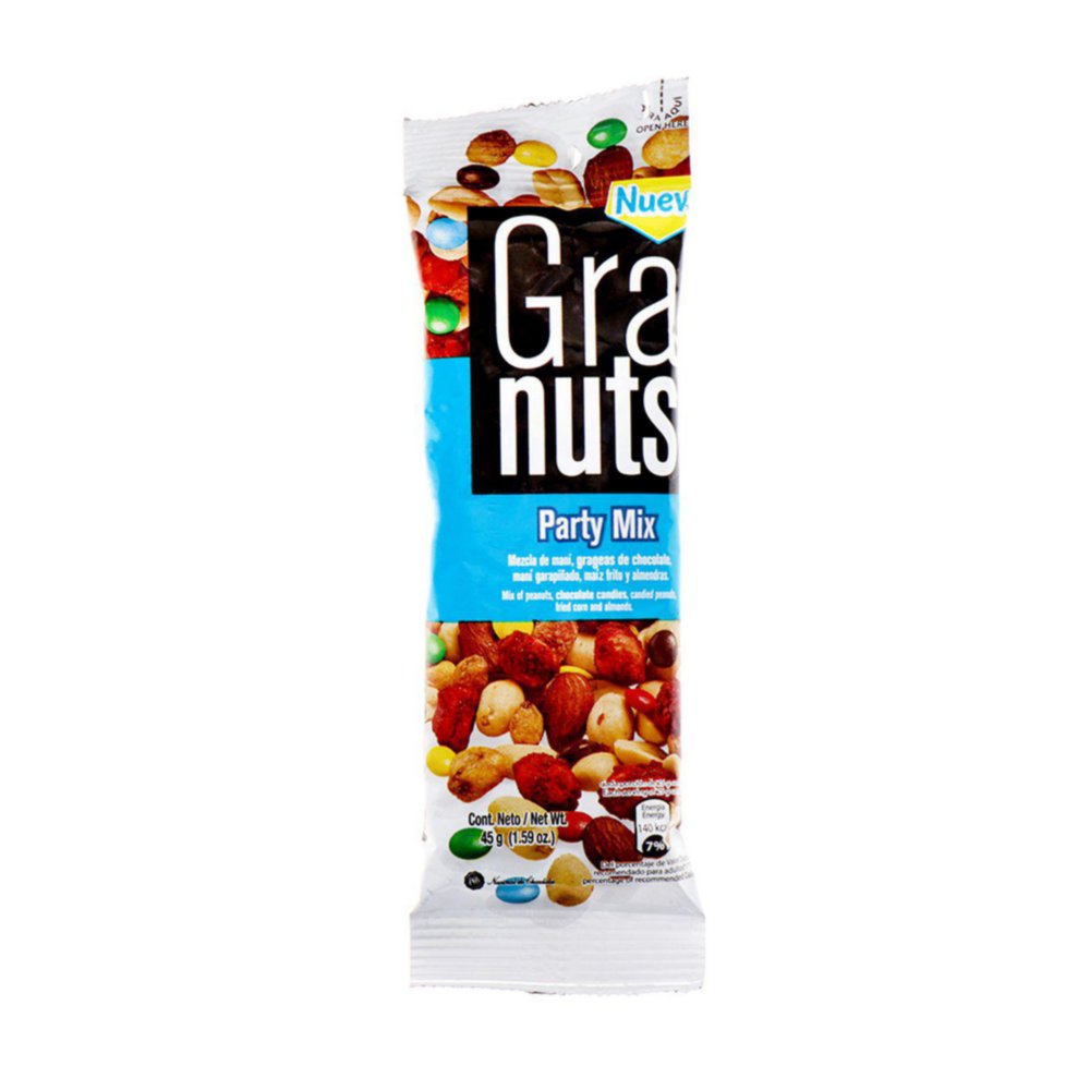 Bolsa De Party Mix 45 G - Granuts - Cemaco