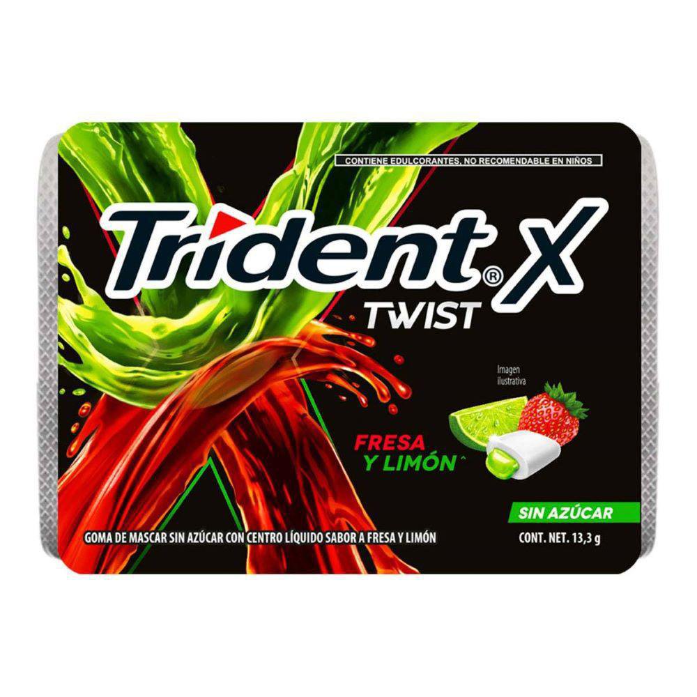 Goma De Mascar Splash Sabor Fresa Y Limón 13.3 G - Trident - Cemaco Goma De Mascar Splash Sabor Fresa Y Limón 13.3 G - Trident - Cemaco