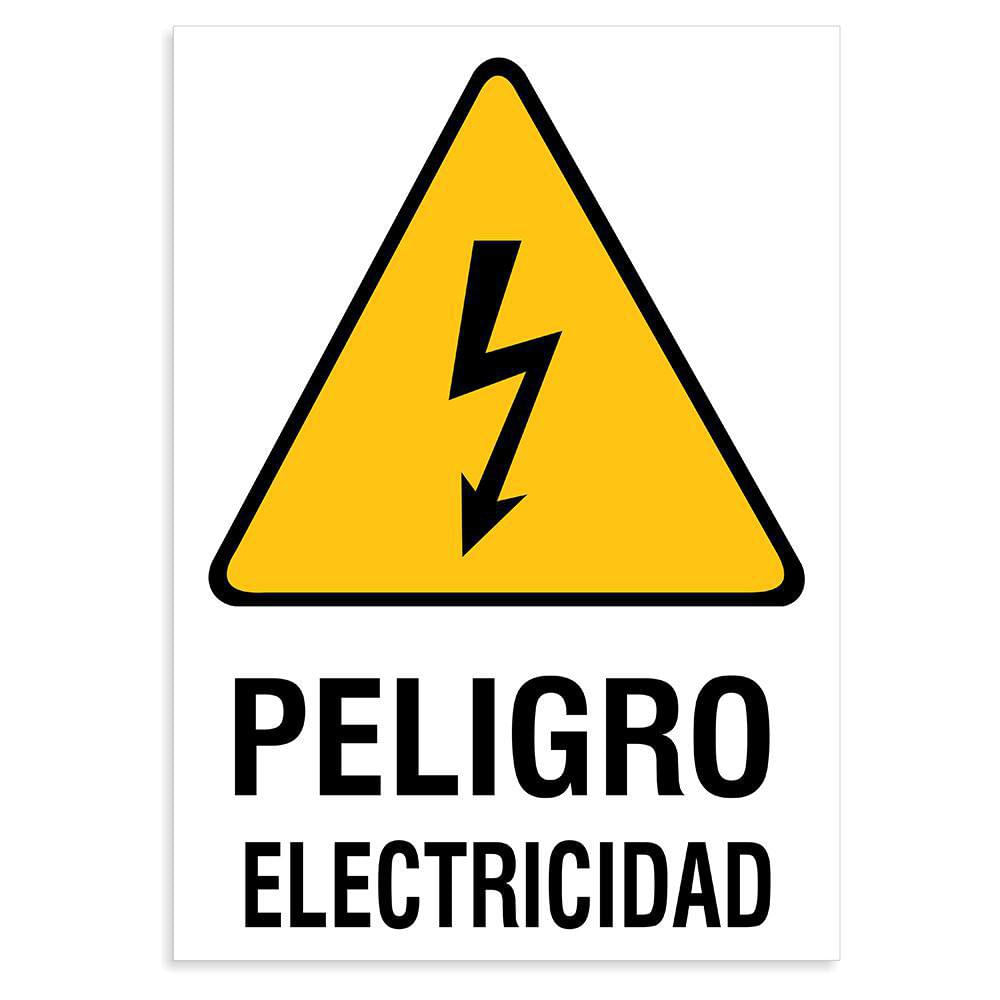 Rótulo Diseño Diseño Peligro Eléctrico De 25.4X35.6 Cm - Foto Metal ...