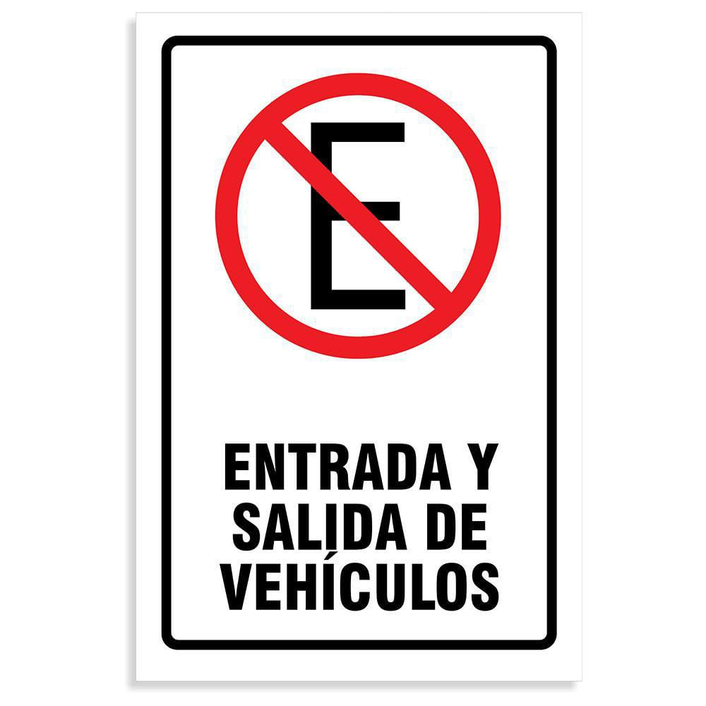 Rótulo Diseño No Parquear Entrada De 30.5X45.7 Cm - Foto Metal - Cemaco