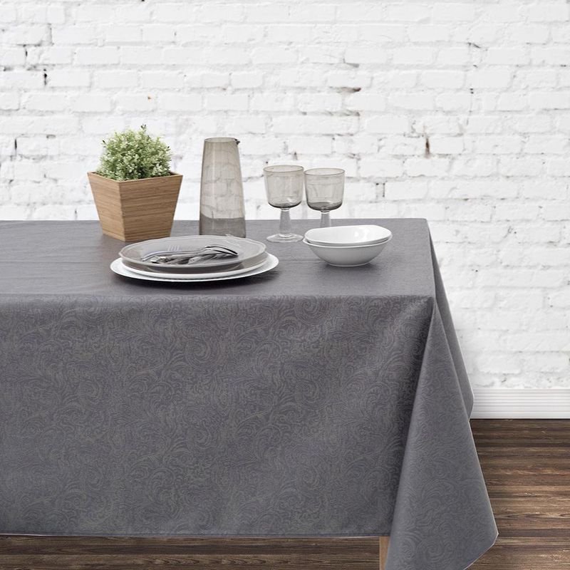 Mantel Martina Rectangular Color Gris 180X270 Cm - Atenas - Cemaco