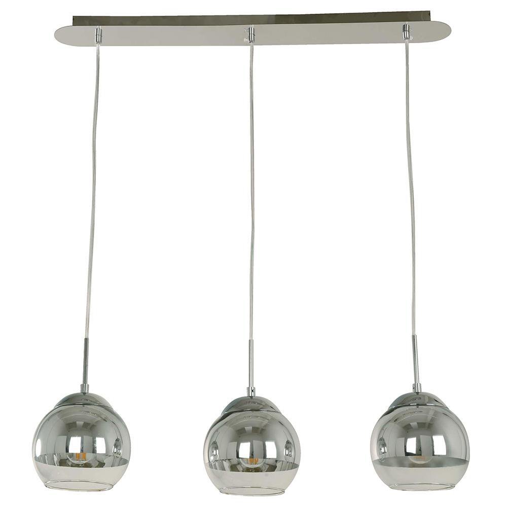 Lámpara Colgante Cromada 3 Luces Base E27 40 W - Z - Cemaco
