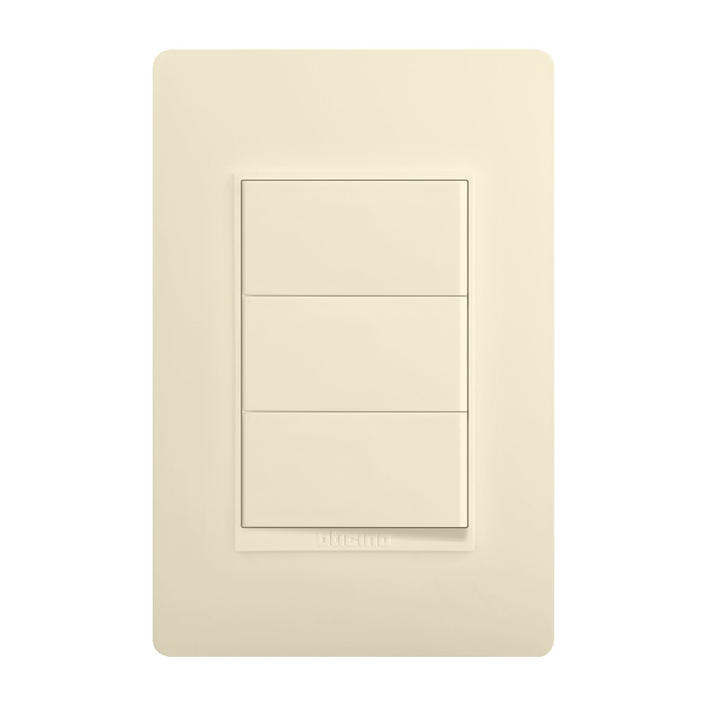 Interruptor Triple Sencillo Marfil - Cemaco