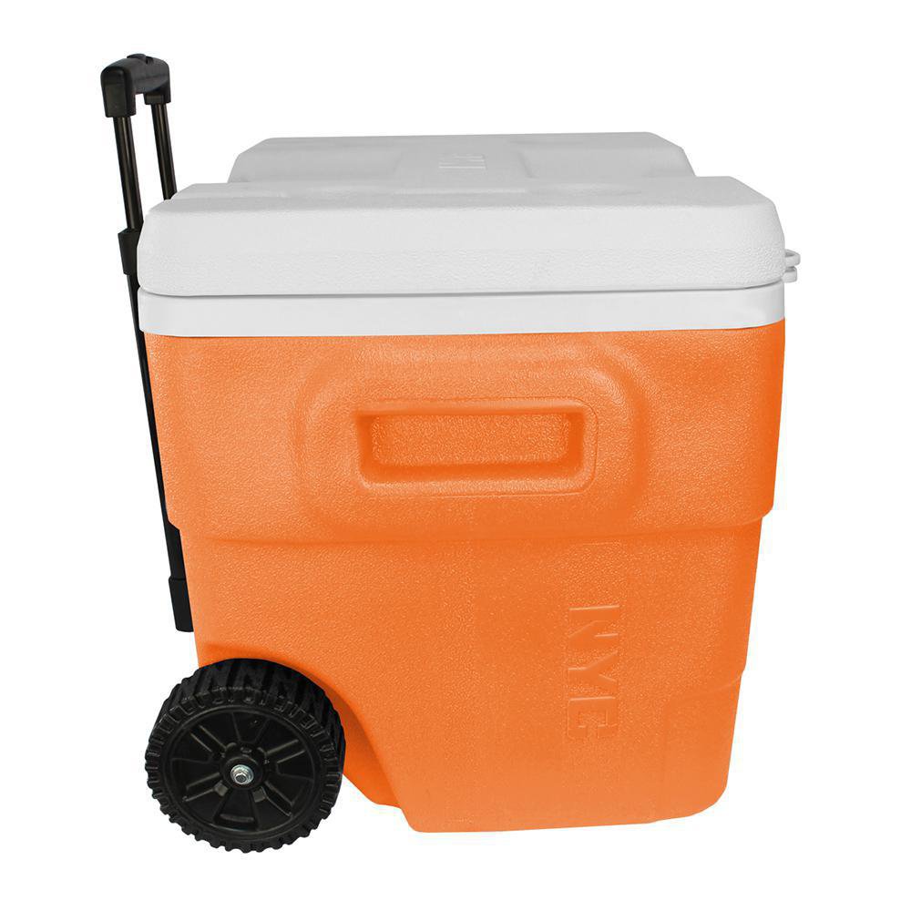 Hielera Rectangular Con Rodos Azul 64 L - Nyc - Cemaco