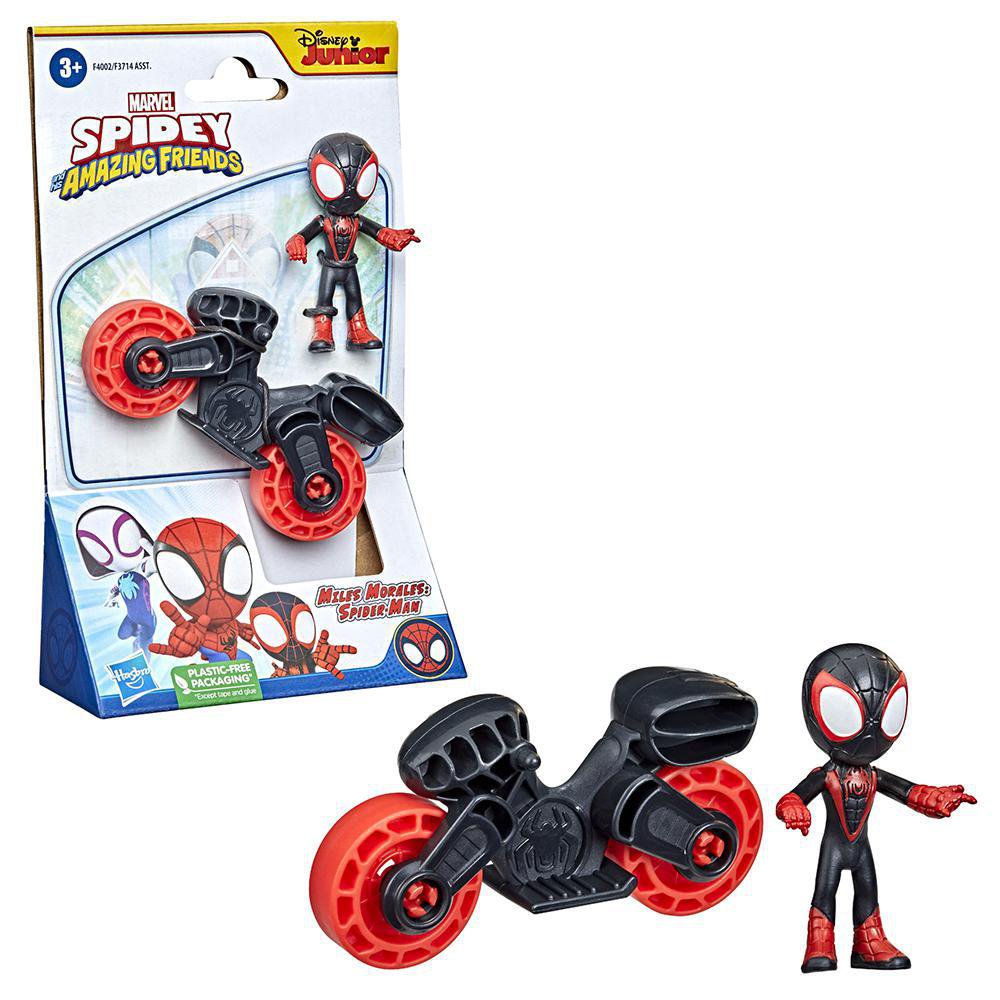 Figura De Acción 1 Personaje + 1 Moto Diseños Durtidos - Spidey And His ...