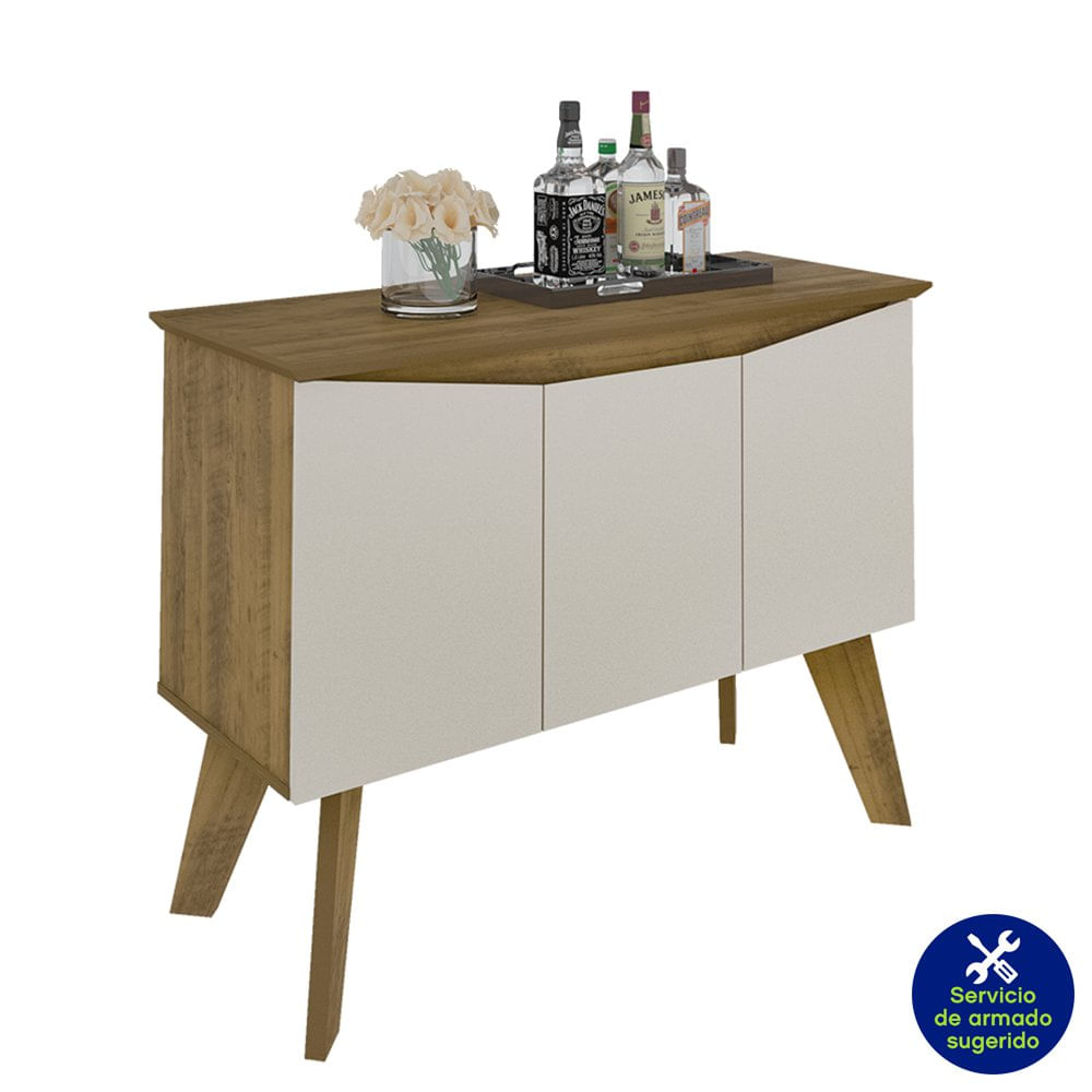 Bufetera Café y Blanca 110X41.5X80 Cm - Z - Cemaco