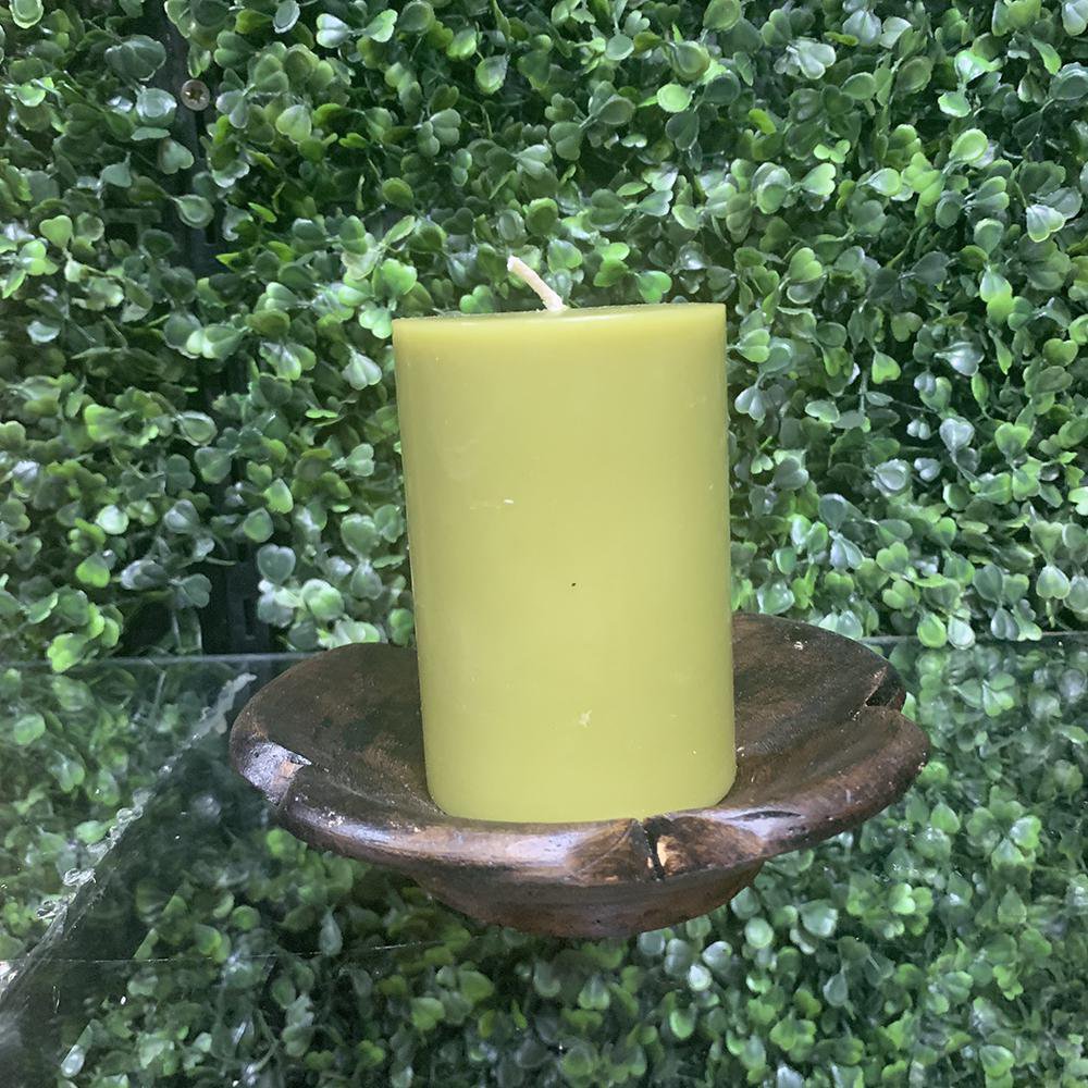 Vela Cilindro Verde Musgo 6.35 X 10.16 Cm - Pilandros - Cemaco