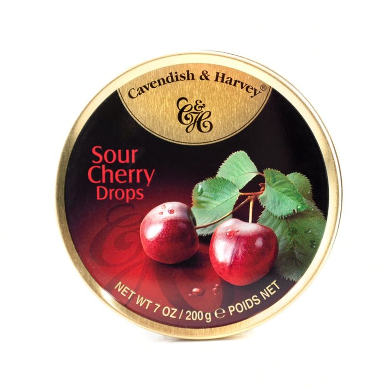 Dulces Drops Sour Cherry 200 G - Cavendish & Harvey - Cemaco
