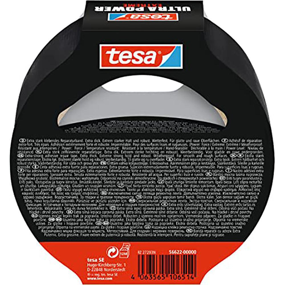 Duct Tape Ultra Power Extreme Negra 50 MM X 10 M - Tesa - Cemaco