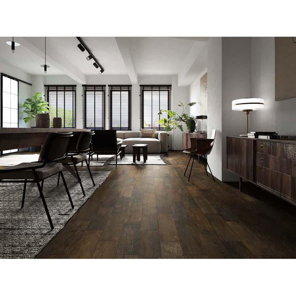 Caja De Piso Cerámico Zelanda Tabaco Café 15X50 Cm - Interceramic - Cemaco