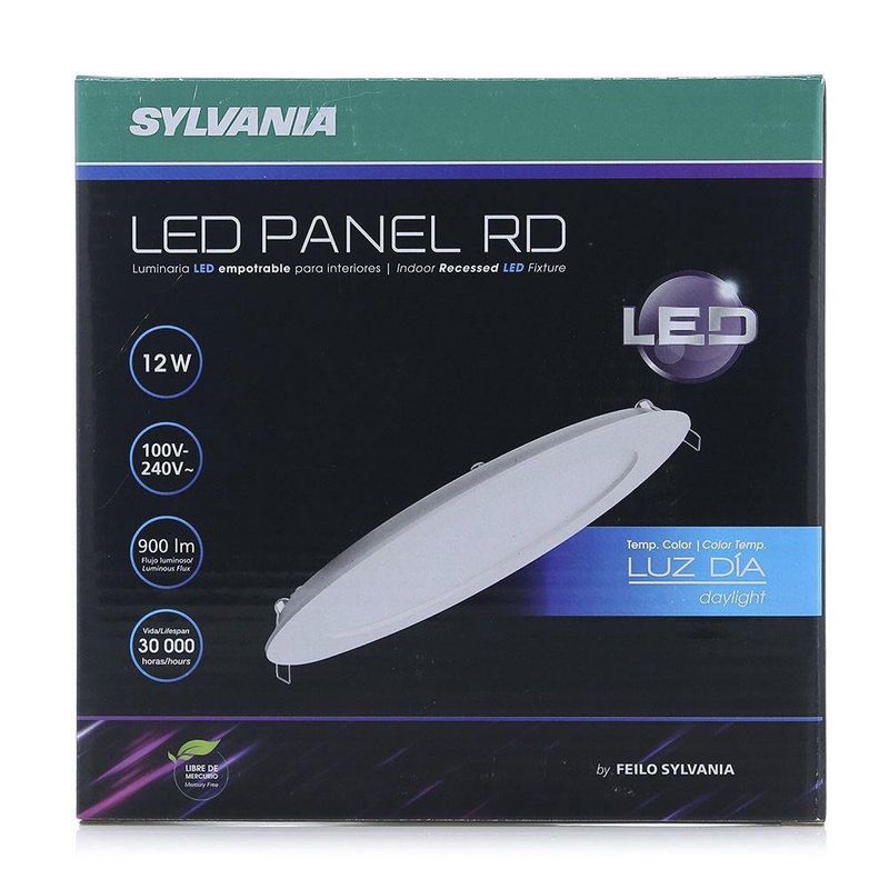 Lámpara Led Circular Empotrable 12W - Sylvania Varios Colores - Cemaco