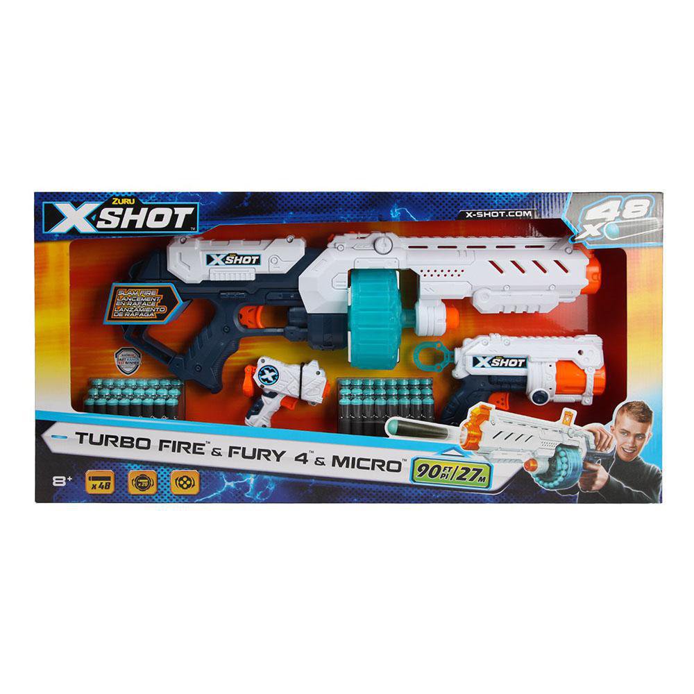 X-Shot Turbo Fire & Fury Set Lanzador - X Shot - Cemaco