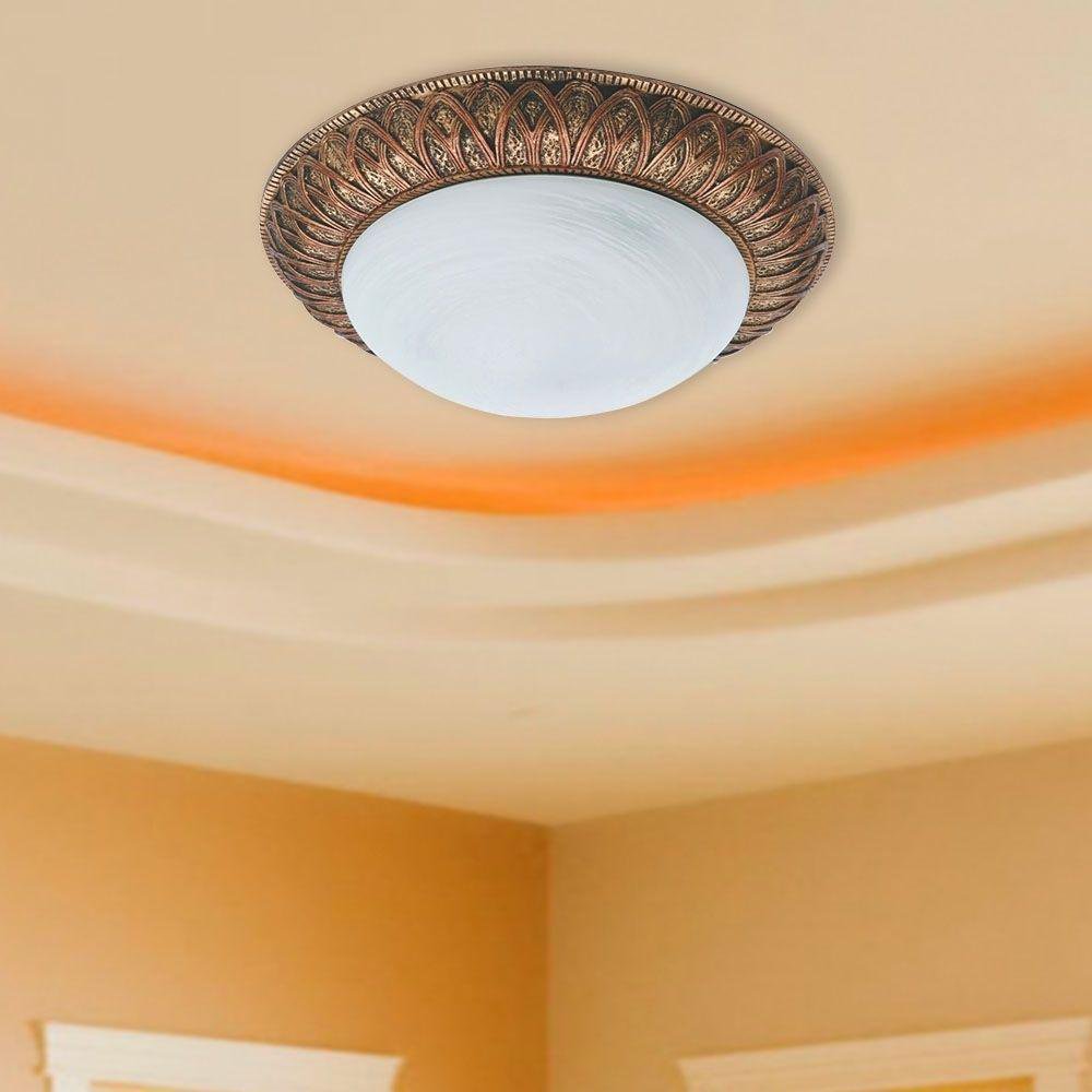 Plafón De Techo Blanco De 1 Luz 9 Plg - Z - Cemaco
