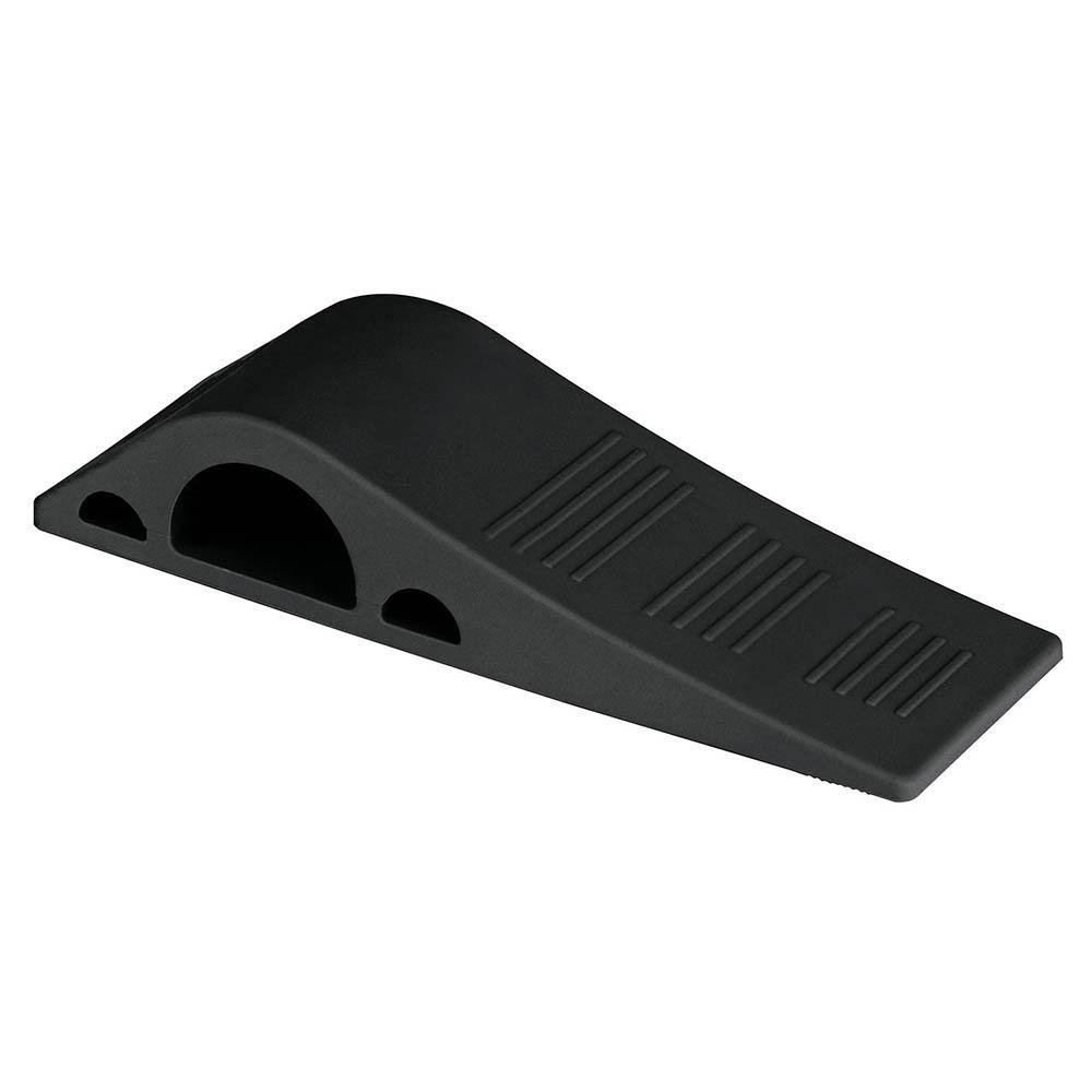 Tope Plástico Para Puerta Negro 12 Cm - Hermex - Cemaco