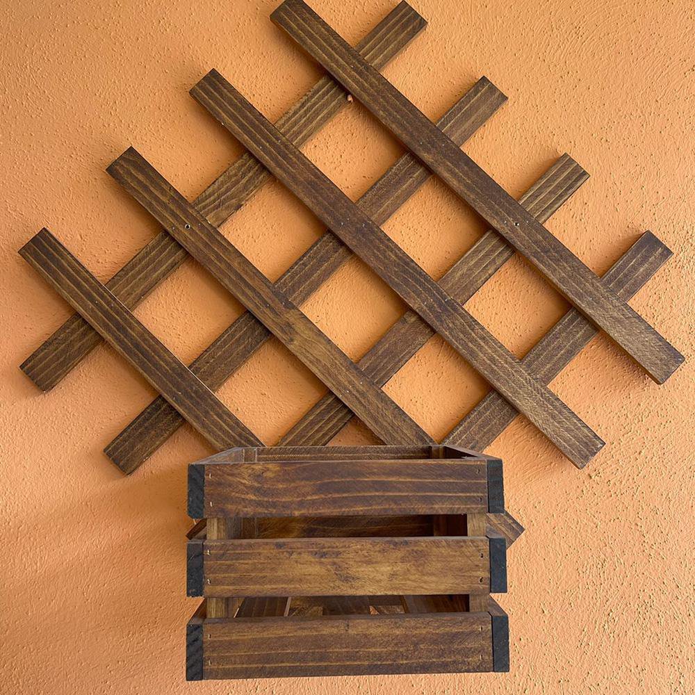 Macetera Con Celosía Café- Fixer - Cemaco