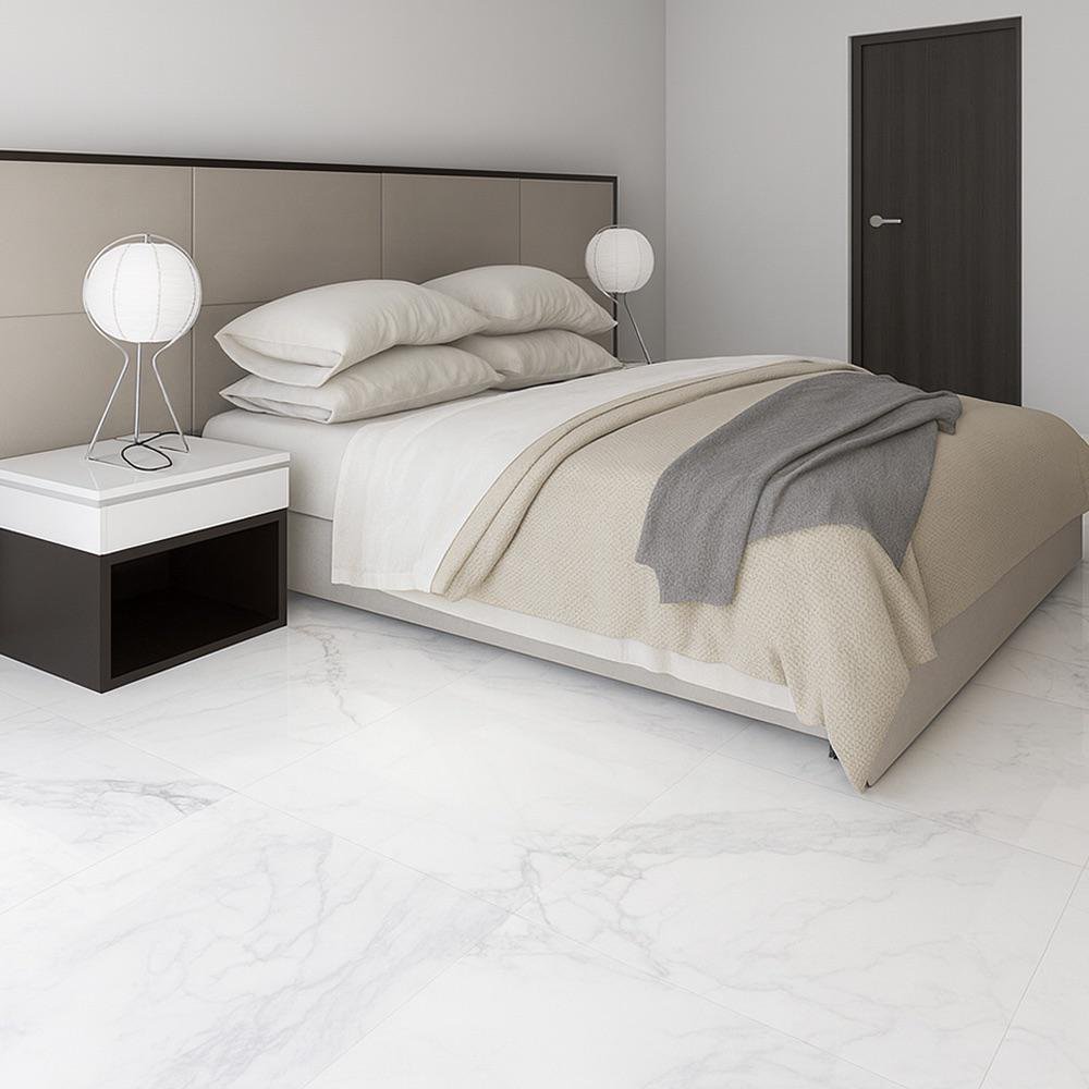 Caja De Piso Cerámico Pokhara Delhi Pulido Blanco 60X60 Cm ...