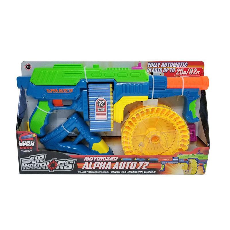Lanzador Motorizado Alpha + 72 Dardos - Buzz Bee - Cemaco