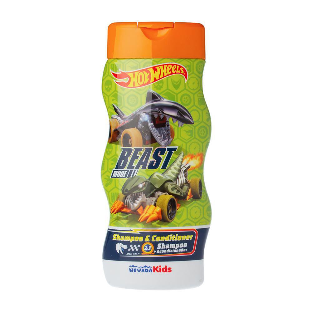 Botella De Shampoo Y Acondicionador Para Niño 473 Ml - Hot Wheels - Cemaco
