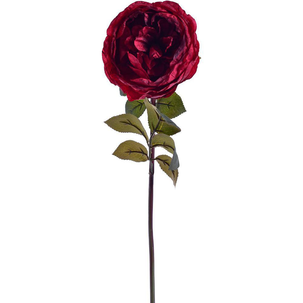 Flor Rosa Artificial Roja 14 X 61 Cm - Concepts - Cemaco