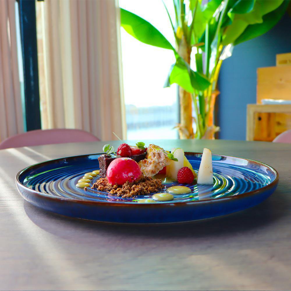 Plato para Cena Xisto Azul - Cemaco